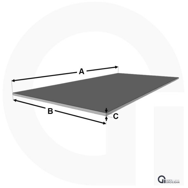 Tôle plane de 3000x1500x10mm LaserpressPlus® Aciers Grosjean - Aciers ...